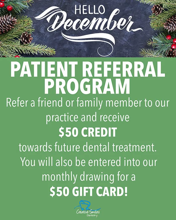 Patient Referral Program - Creative Smiles Dentistry